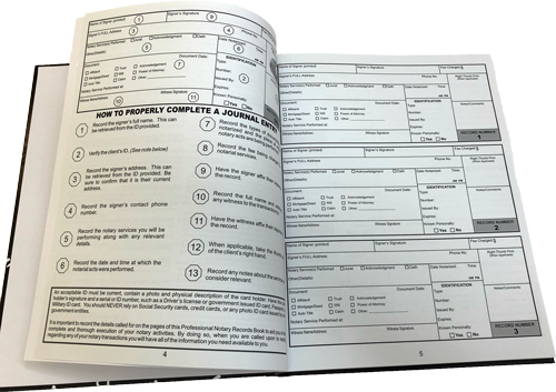 Notary Journal Notary Book Notary Record Book